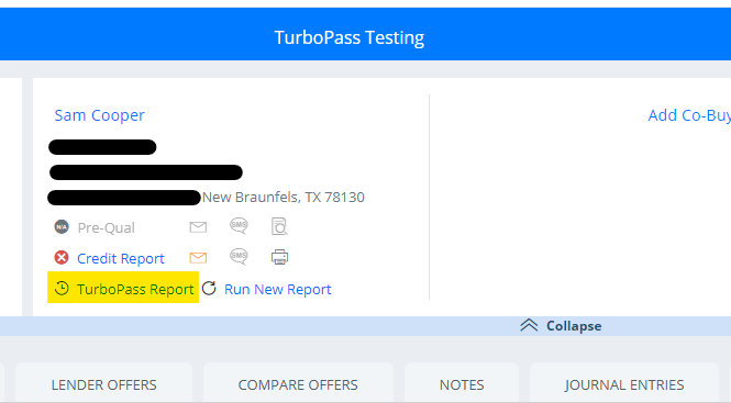 How to use TurboPass through DealerCenter